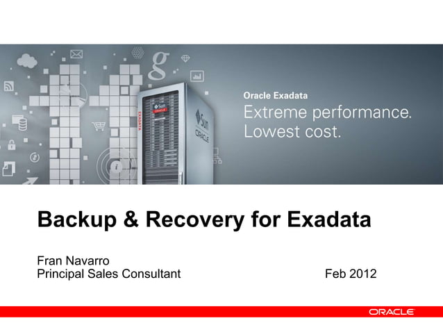 Exadata Backup | PPTX | Databases | Computer Software and Applications