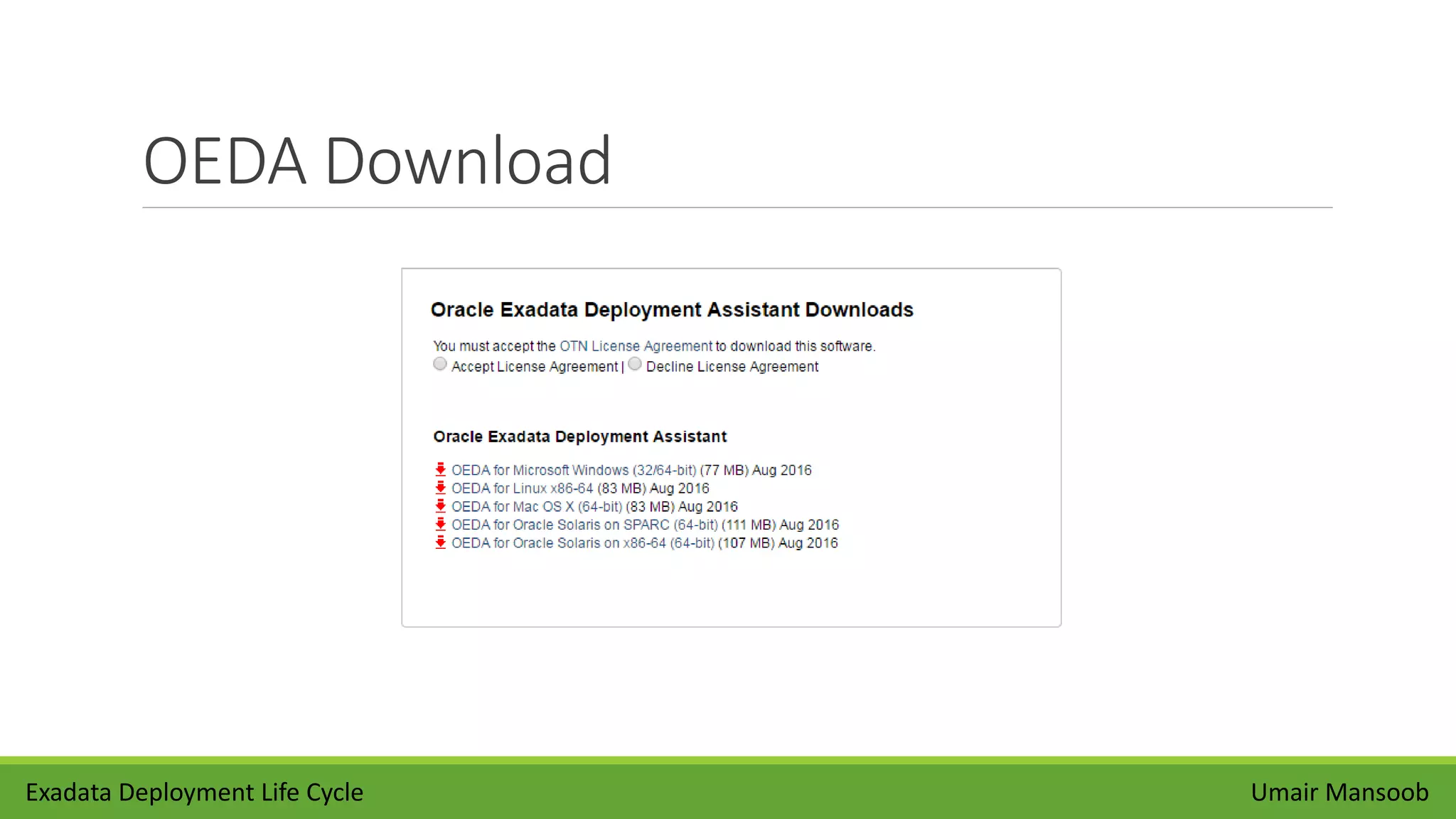 Exadata deployment life cycle | PDF