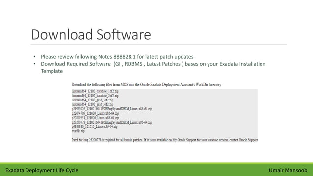Exadata deployment life cycle | PDF