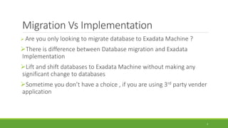 Exadata Implementation strategy | PDF | Data Storage and Warehousing | Computing