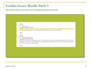 Oracle Exadata - Issues and Challenges | PPT