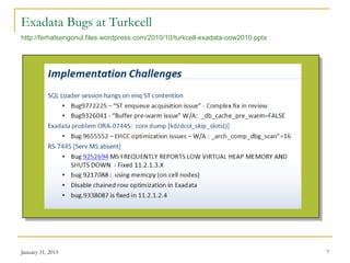 Oracle Exadata - Issues and Challenges | PPT