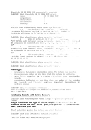 Exadata Cell metrics | DOCX | Operating Systems | Computer Software and Applications
