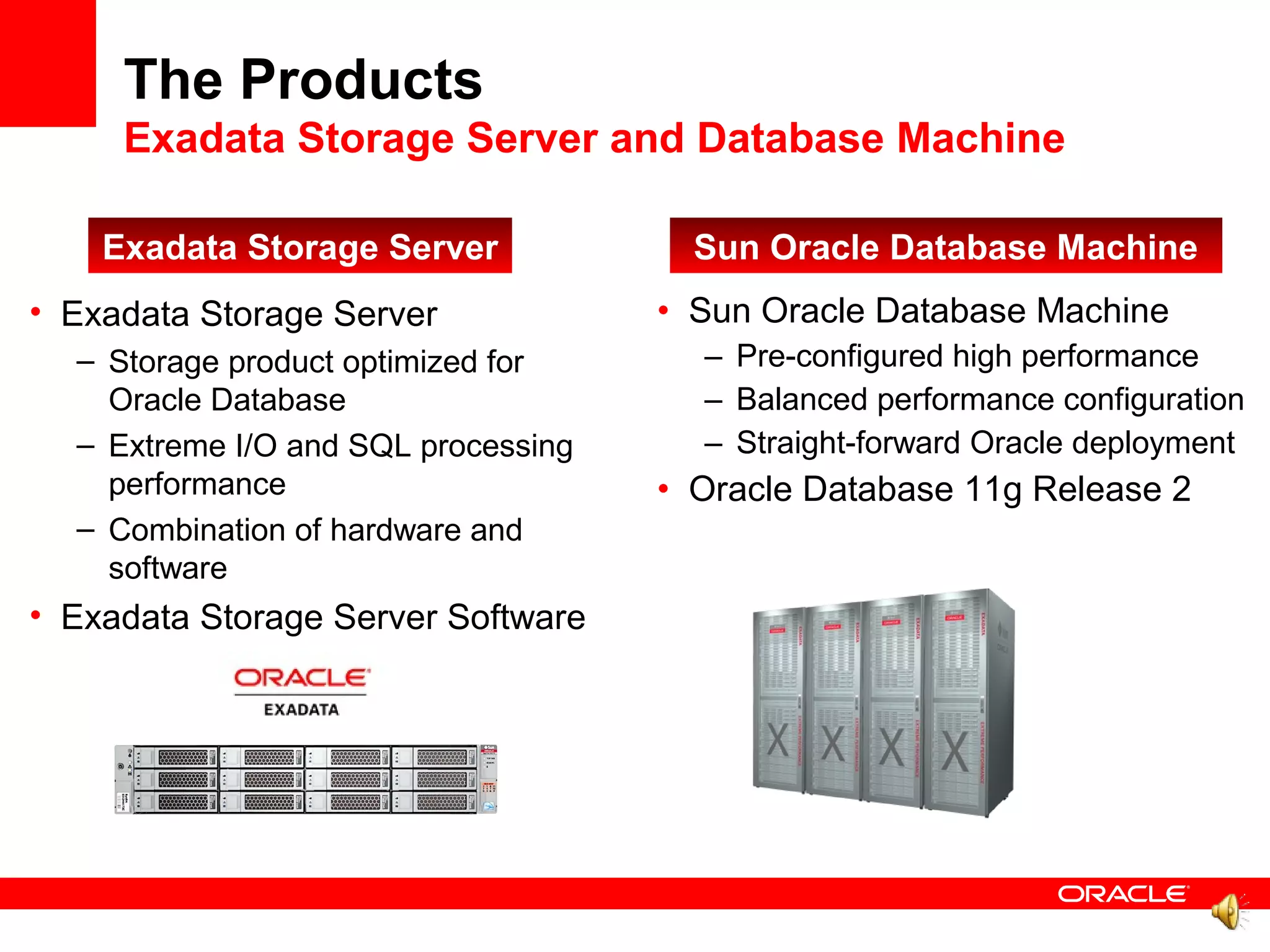 Exadata overview audio | PPT