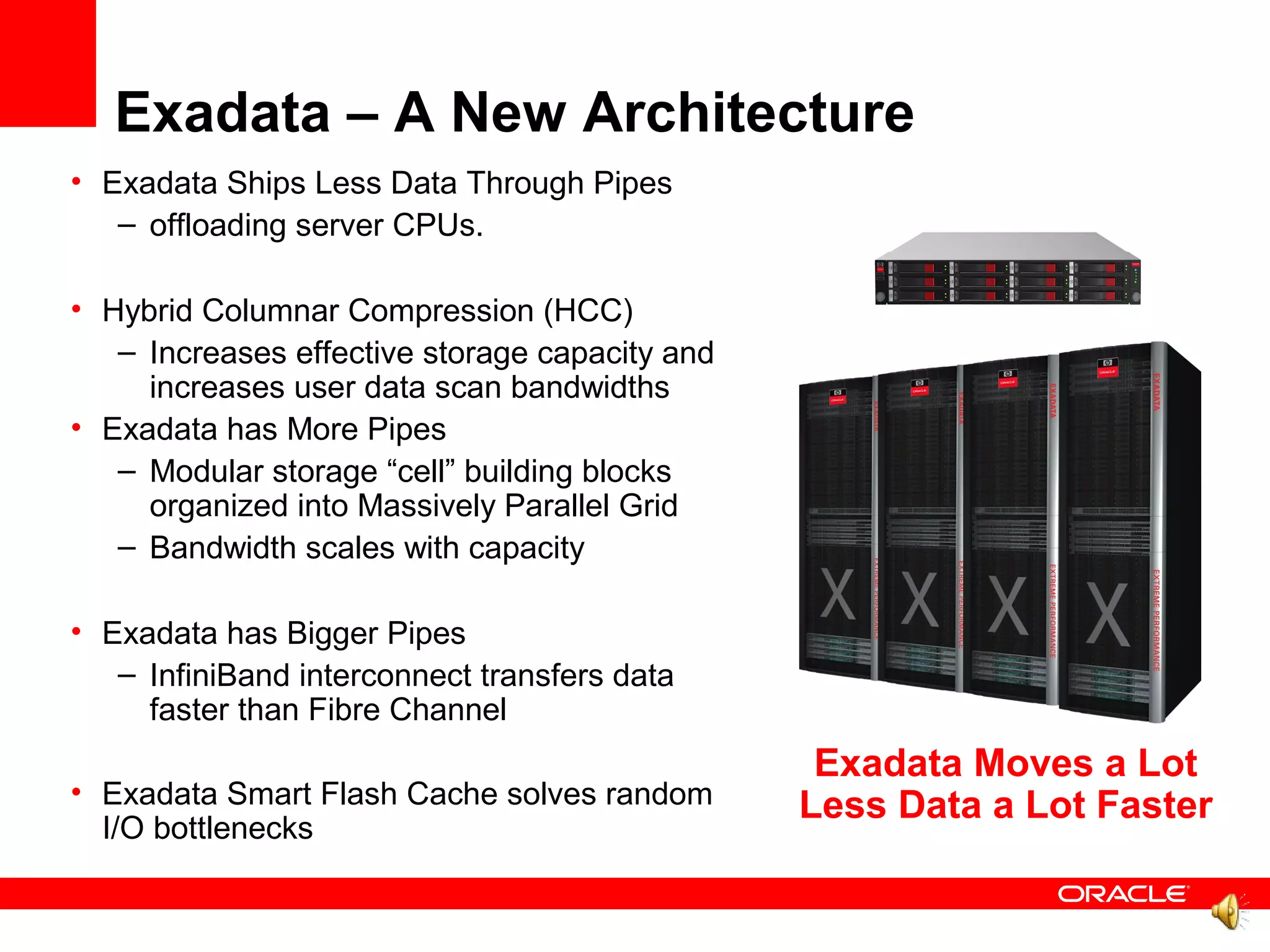 Exadata overview audio | PPT