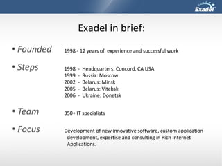 Exadel New | PPT