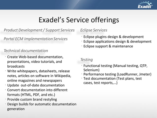 Exadel | PPT