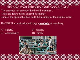 TOEFL VOCABULARY | PPTX