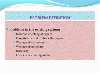 Online Examination System | PPT