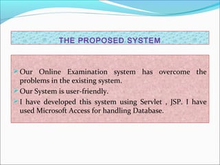 Online Examination System | PPT