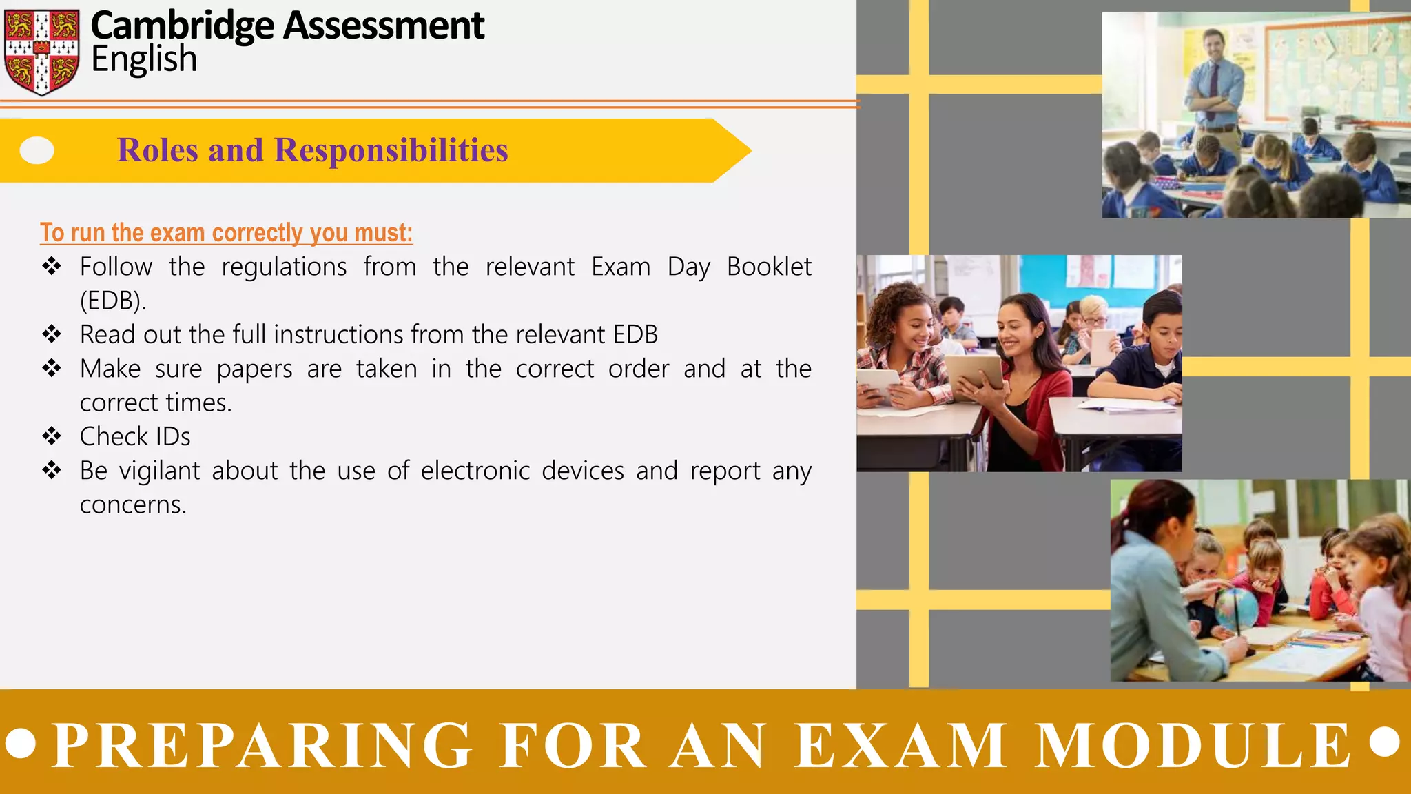 preparing for an exam module | PPT