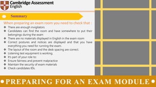 preparing for an exam module | PPTX