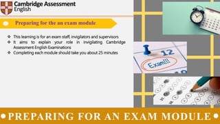 preparing for an exam module | PPTX