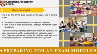 preparing for an exam module | PPTX