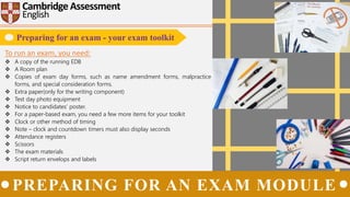 preparing for an exam module | PPTX