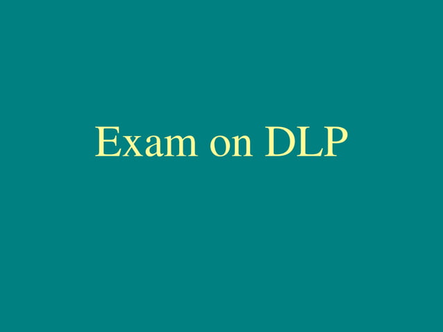 exam.ppt - Exercise 1: Exams Scheduling | PPT