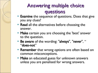 Exam Preparation | PPT