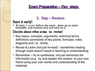 Exam Preparation | PPT