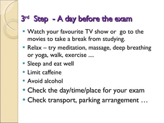 Exam Preparation | PPT