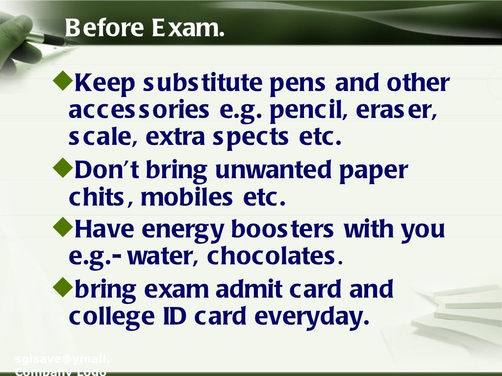 Exam Tips exam-tips