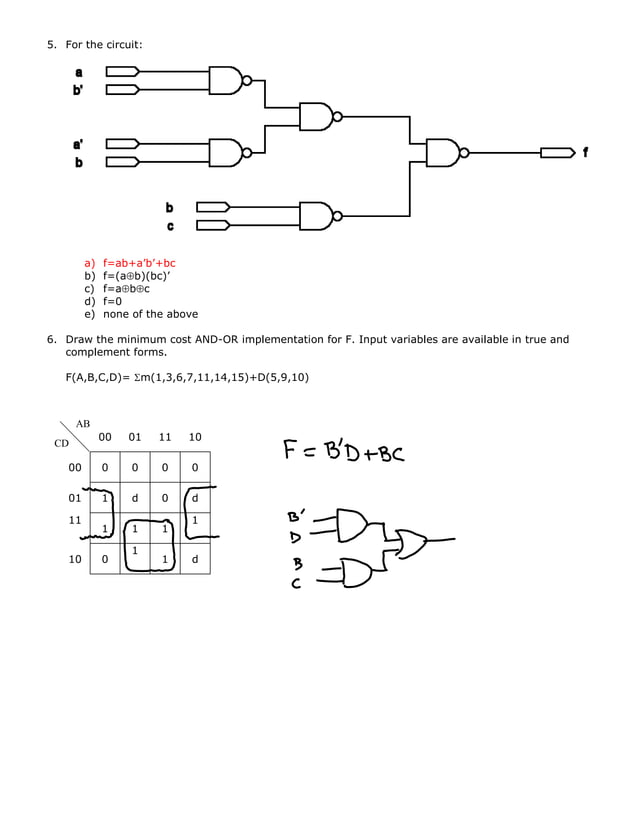 Exam1 (example with solutions) | PDF