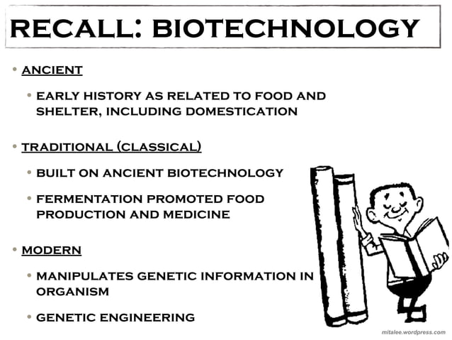 Traditional versus Modern Biotechnology (Exam 2 coverage) | PDF ...