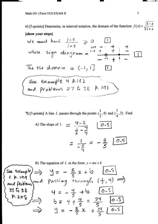 Exam2 math001 | PDF