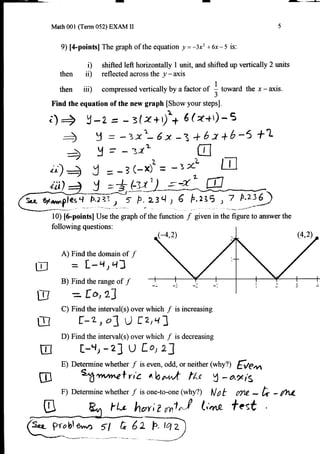 Exam2 math001 | PDF