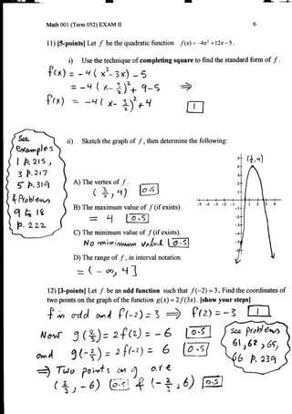 Exam2 math001 | PDF