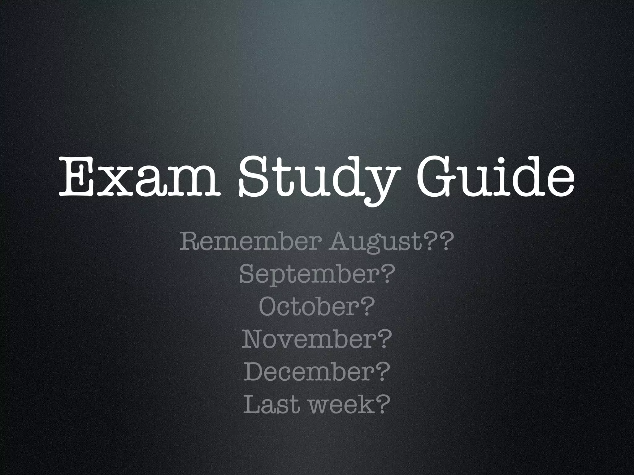 AP Exam Review | PPT