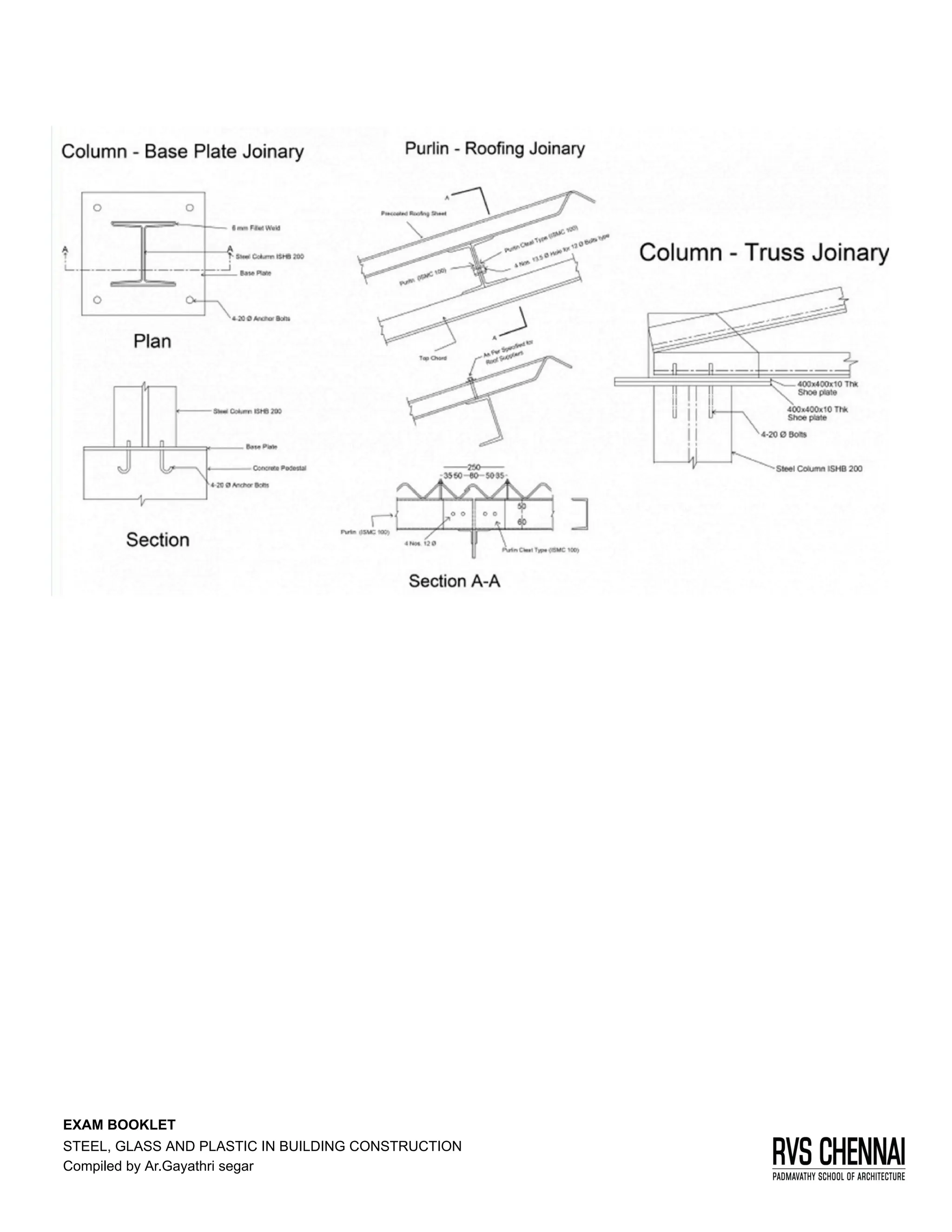 STEEL, GLASS, PLASTICS IN BUILDING CONSTRUCTION, WITH ANNA UNIVERSITY ...