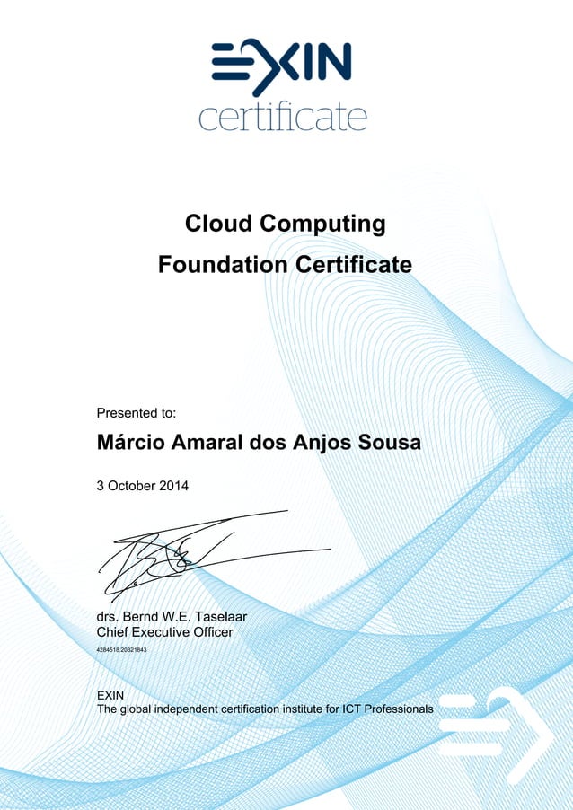 Exam Certificate Cloud Computing Foundation Certificate (CLOUDF) | PDF