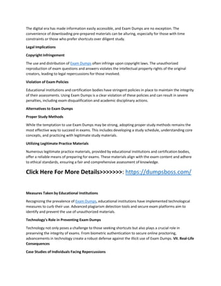 Exam Dumps | PDF