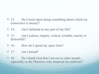 Four Methodologies for Examination of COnscience | PPTX