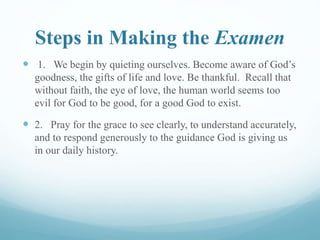 Four Methodologies for Examination of COnscience | PPTX