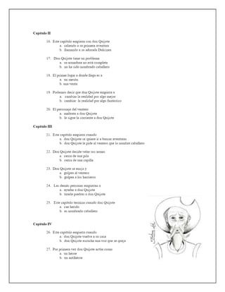 Examen don quijote | PDF
