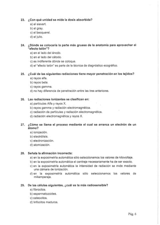 Examen tec-radiodiag | PDF