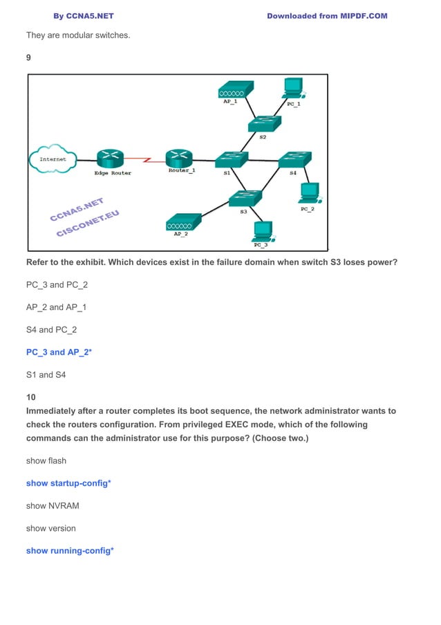 Examen1ccna3v5.0 | PDF
