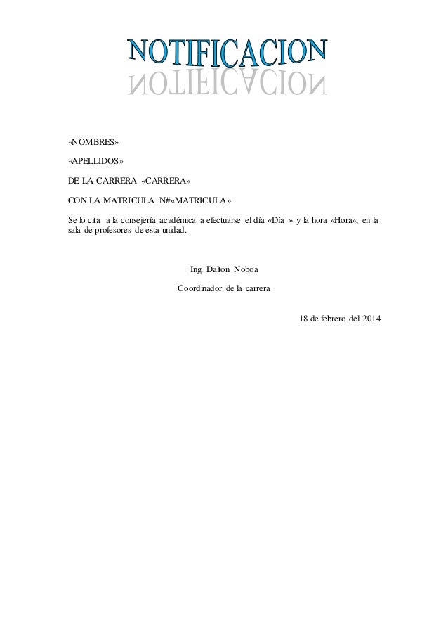 Modelo De Carta Documento