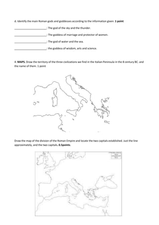 Examen ancient rome | DOCX