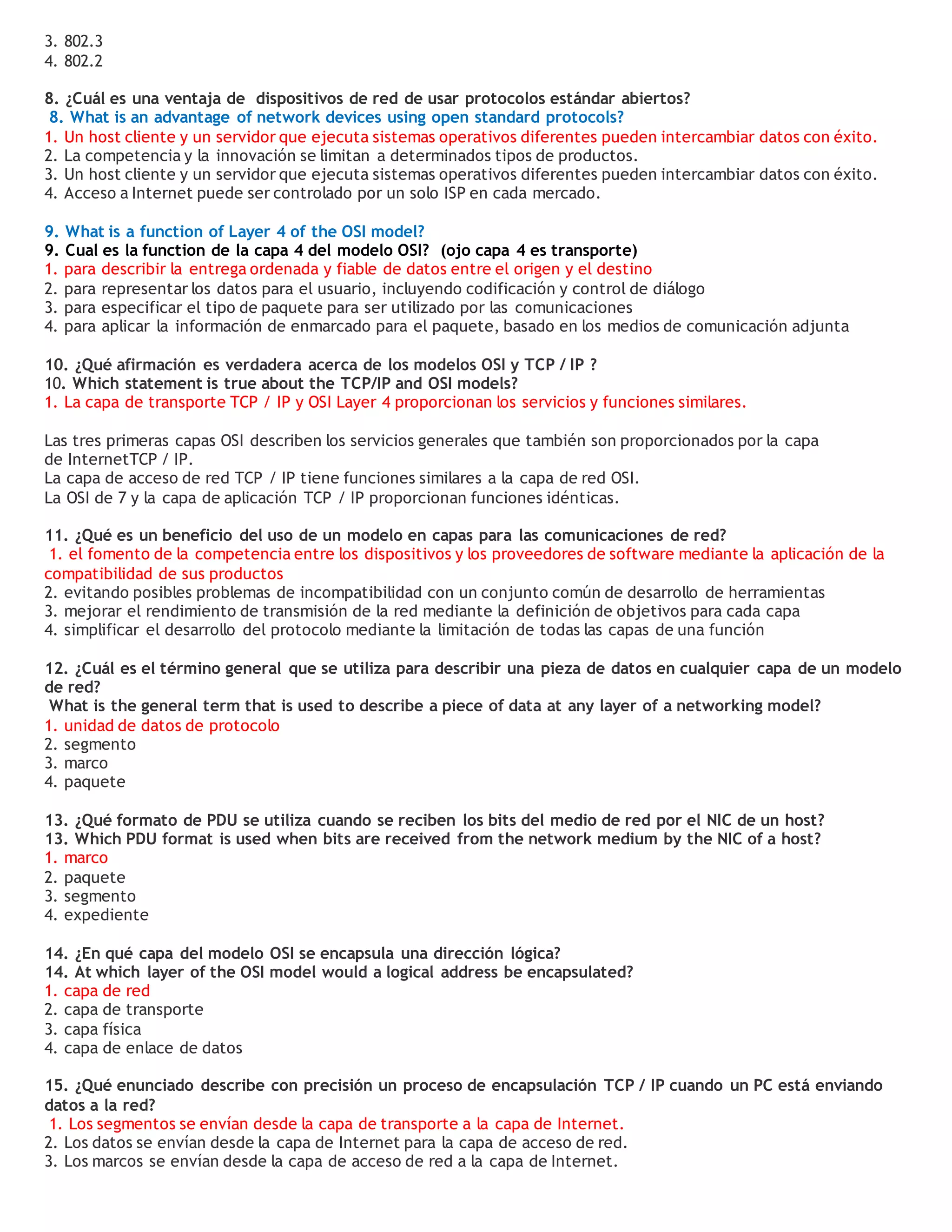 Examen capitulo 3 ccna1 | DOCX