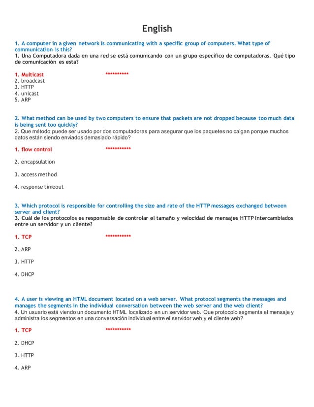 Examen capitulo 3 ccna1 | PDF