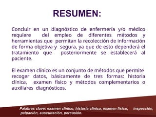 examen_clinico.pptx exploración para pacientes | PPTX