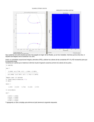 EJERCICIO - EXAMEN OGATA DIGITAL CONTROL | PDF