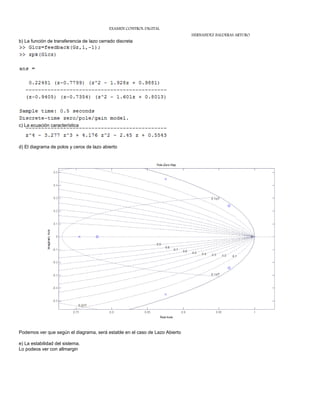 EJERCICIO - EXAMEN OGATA DIGITAL CONTROL | PDF