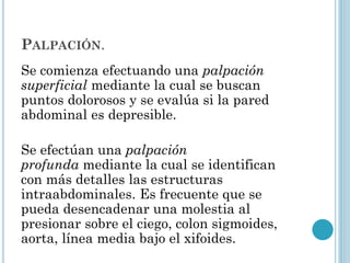 Examen de abdomen | PDF