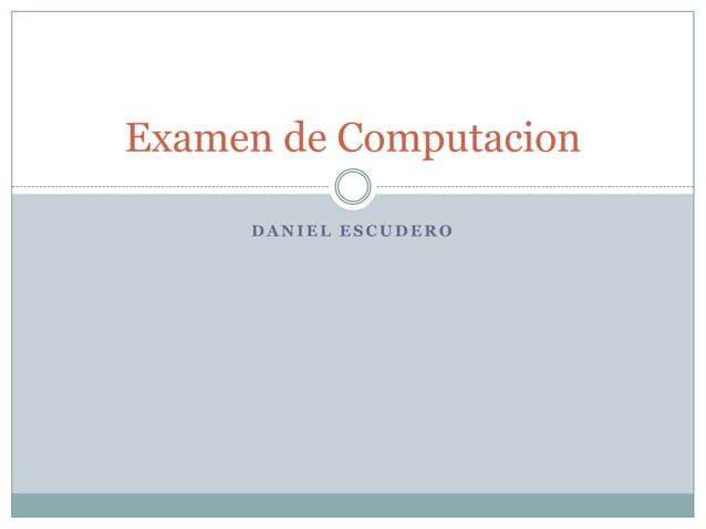 Examen de computacion | PPTX