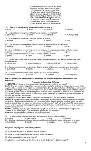 Examen de literatura ii extra | DOC