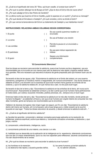 Examen de literatura ii extra | DOC