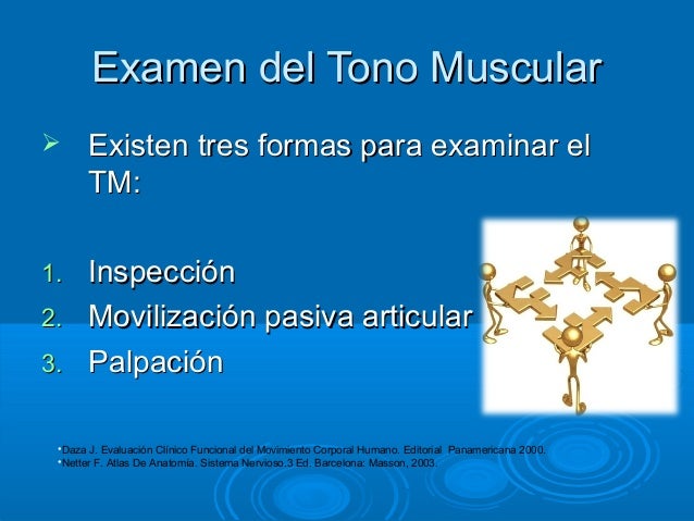 Examen del tono muscular